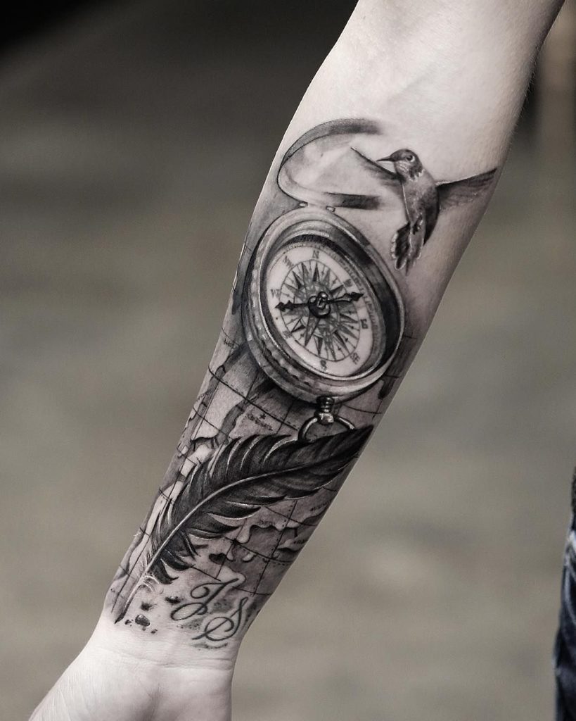 Tatuajes de brujula - TATUAJES CON SIGNIFICADO