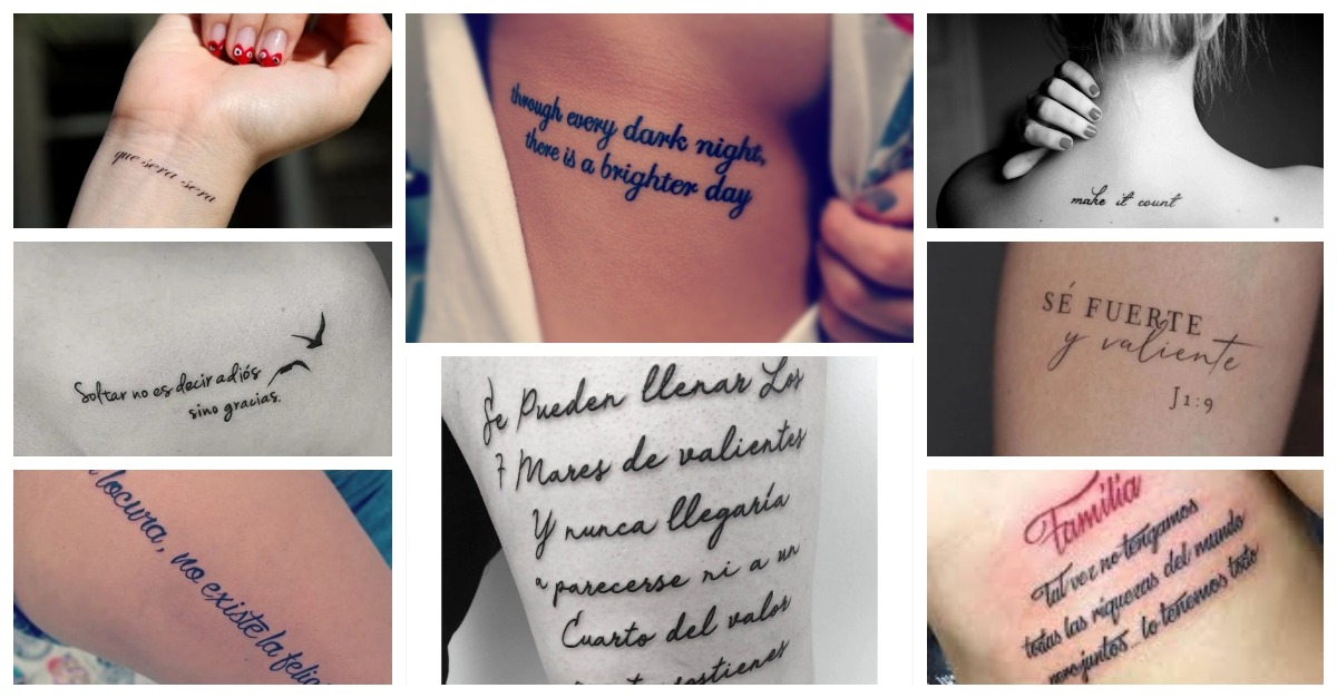 Tatuajes con frases - TATUAJES CON SIGNIFICADO